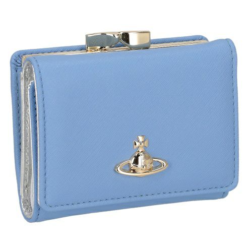 ヴィヴィアンウエストウッド 三つ折り財布 レディース ライトブルー Vivienne Westwood 51010018 K403 LIGHT?BLUE | GINZA LoveLove（ラブラブ）
