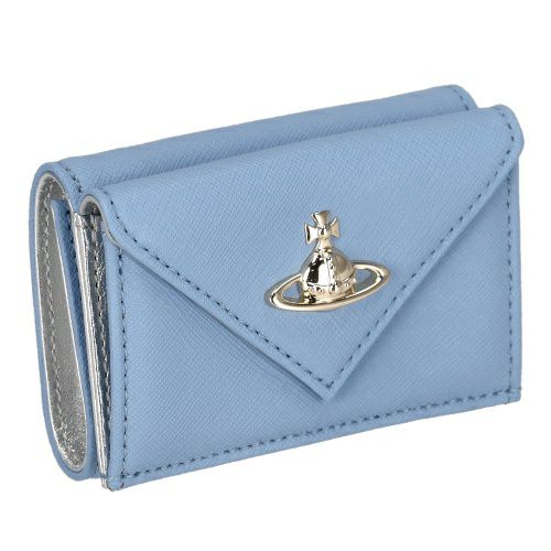 ヴィヴィアンウエストウッド 三つ折り財布 レディース ライトブルー Vivienne Westwood 51150009 K403 LIGHT?BLUE | GINZA LoveLove（ラブラブ）