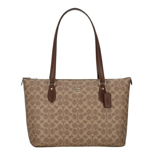 コーチ アウトレット トートバッグ レディース ギャラリー トート バッグ・シグネチャー キャンバス ブラウン COACH OUTLET ...